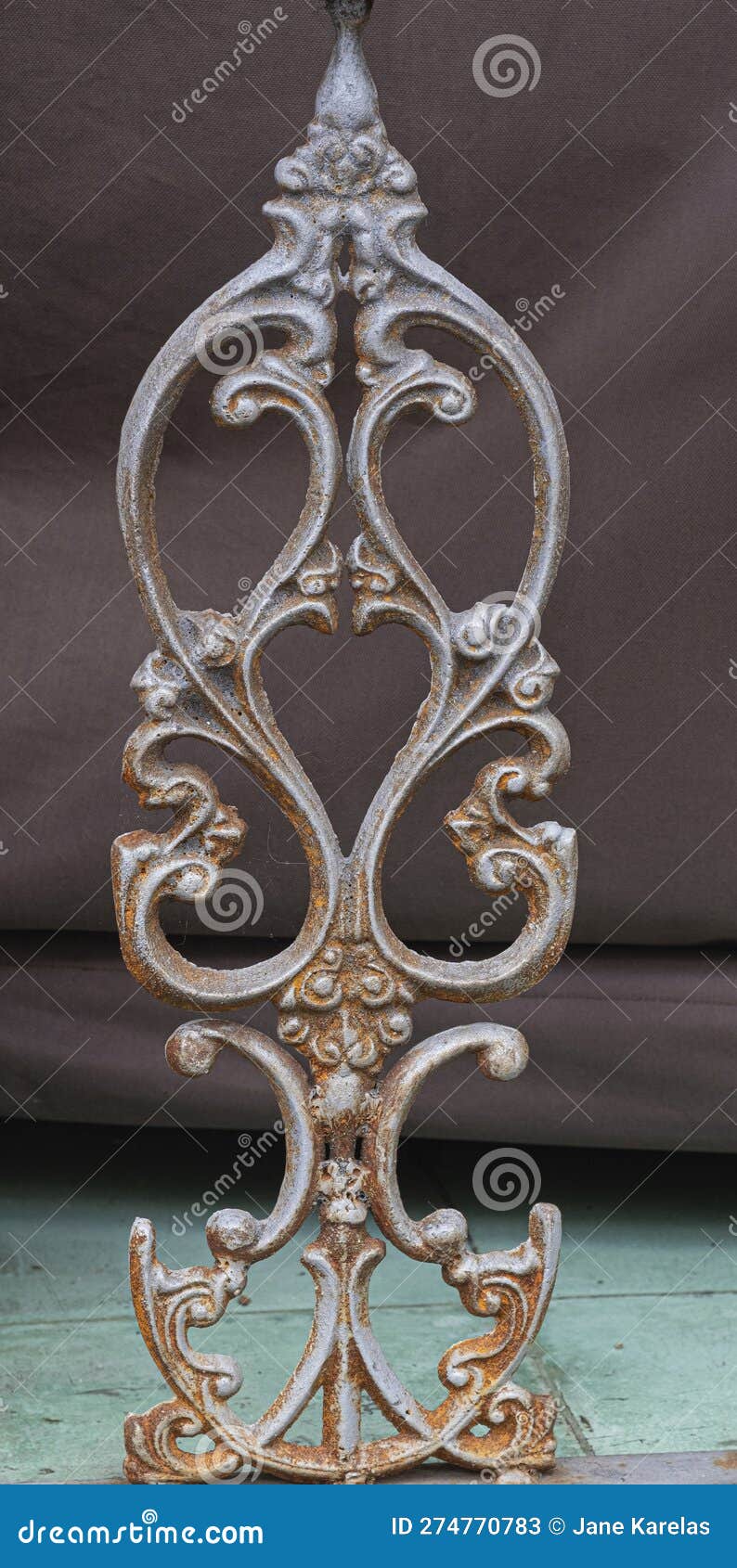 Rusty Finial on Top of Iron Gate Stock Image - Image of object ...