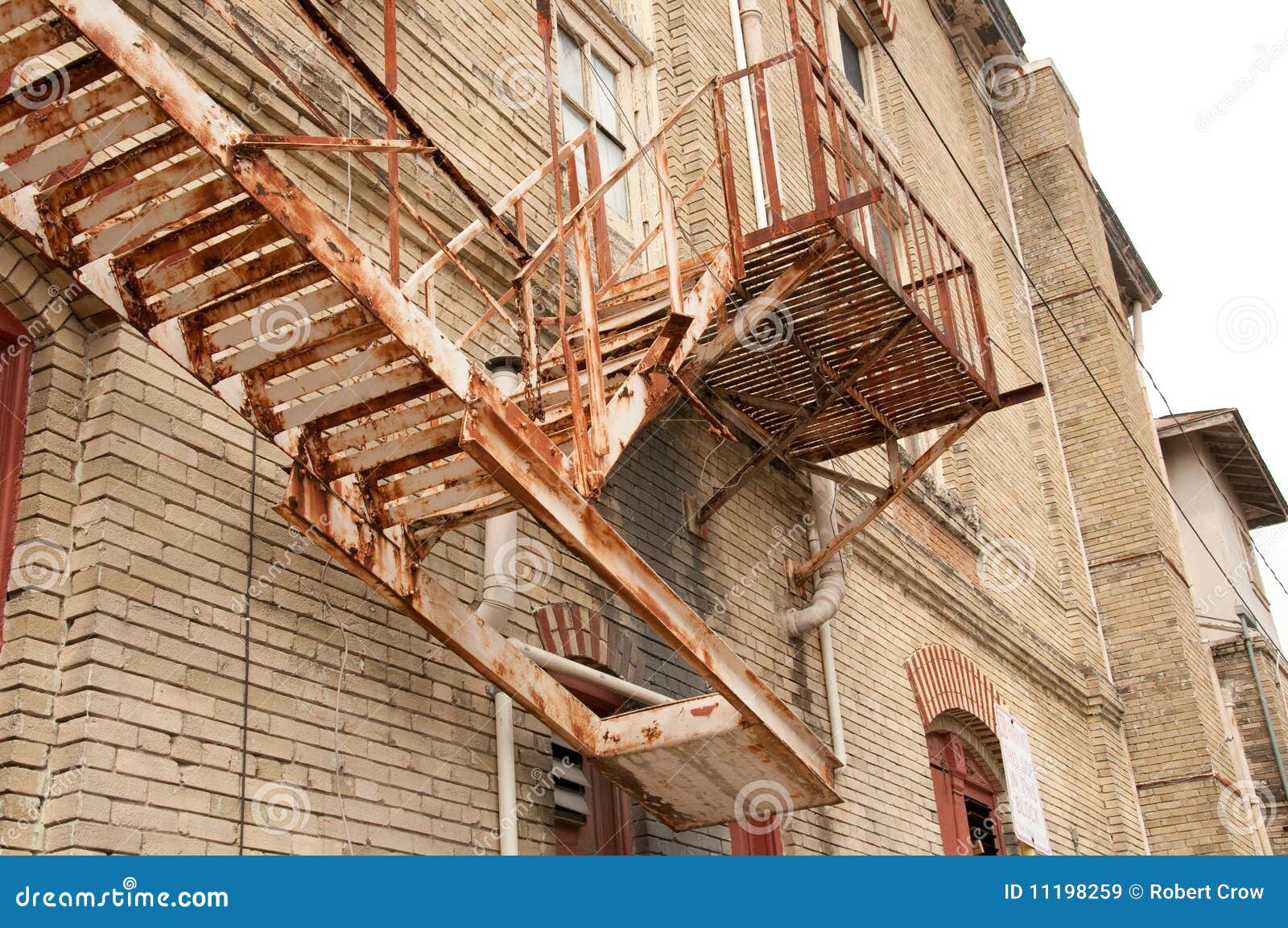 Rusty Fire Escape stock image. Image of rust, metal, building - 11198259
