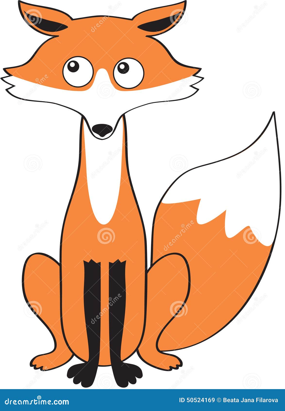 Rusty Fox vector illustratie. Illustration of roofdier - 50524169