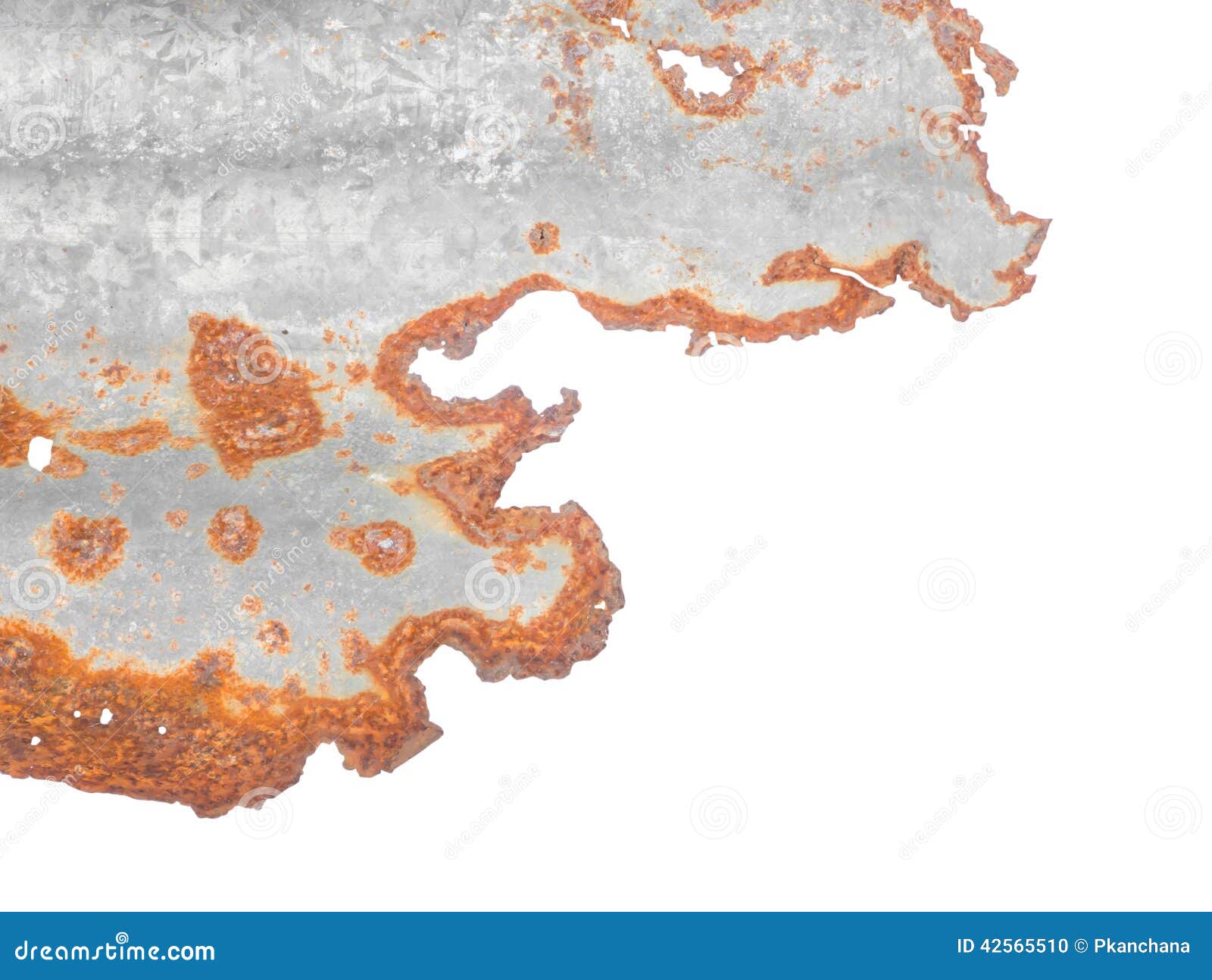 Rusty Galvanized Iron Texture Isolated Stock Photo - Image of cruel ...