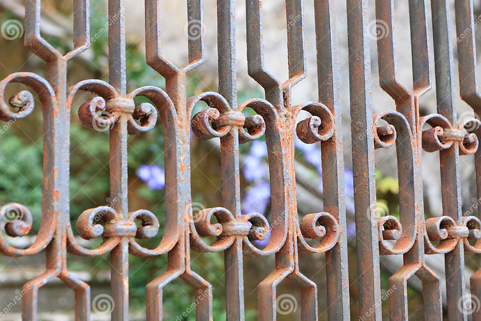 Rusty gate stock photo. Image of grunge, brown, rust - 25798750