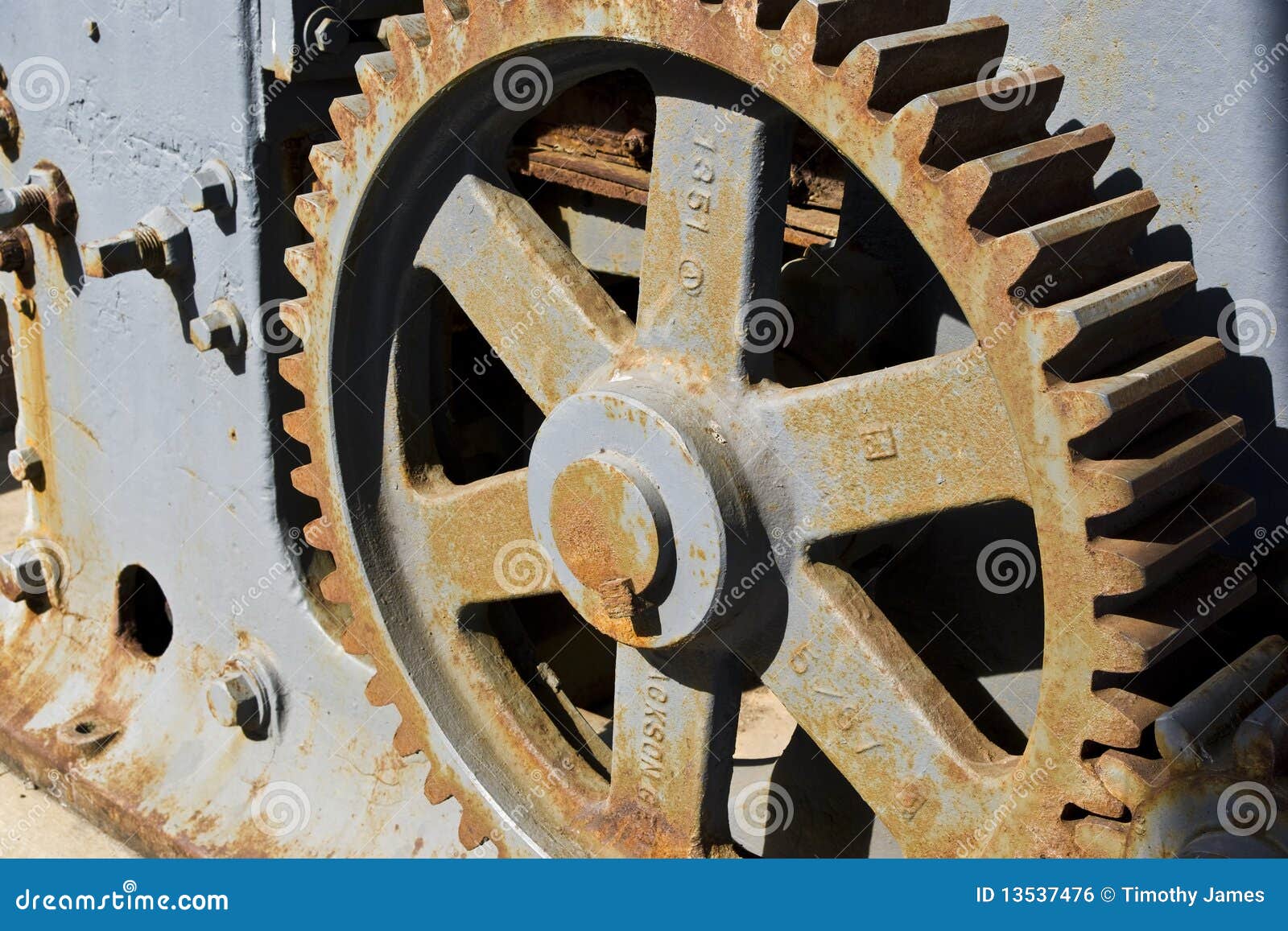 Rusty gear stock photo. Image of close, factory, deterioration - 13537476