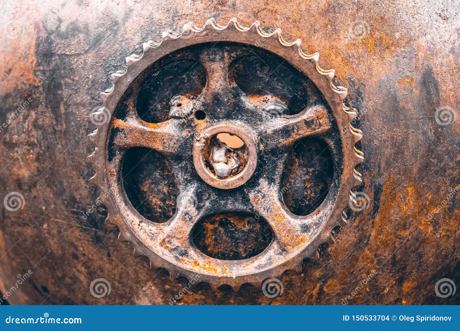 Rusty Gear Closeup, Rusty Ancient Mechanism Stock Photo - Image of rust ...
