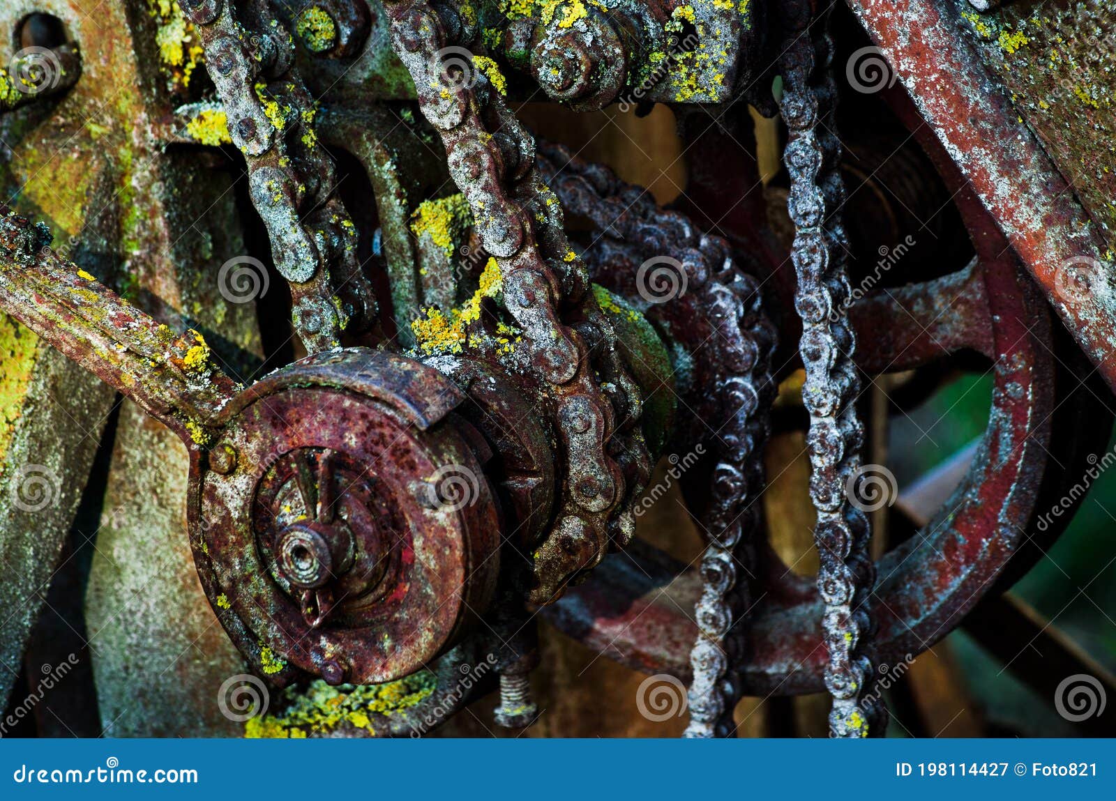 Rusty gear stock image. Image of detail, dark, industrial - 198114427