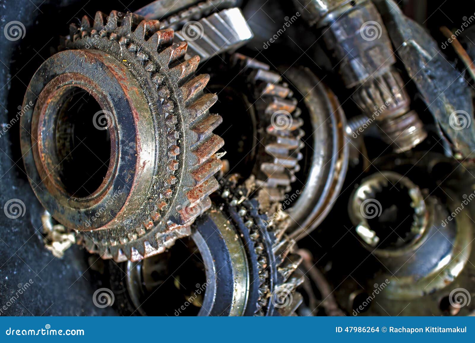Rusty Gear stock photo. Image of rusty, machine, industrial - 47986264