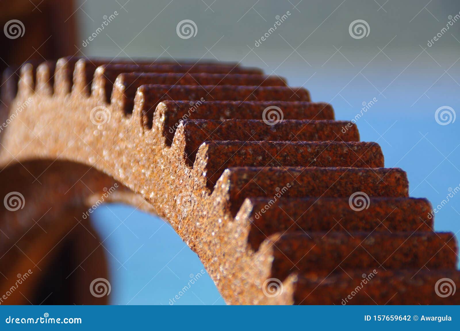 A rusty gear wheel stock photo. Image of rust, corroded - 157659642