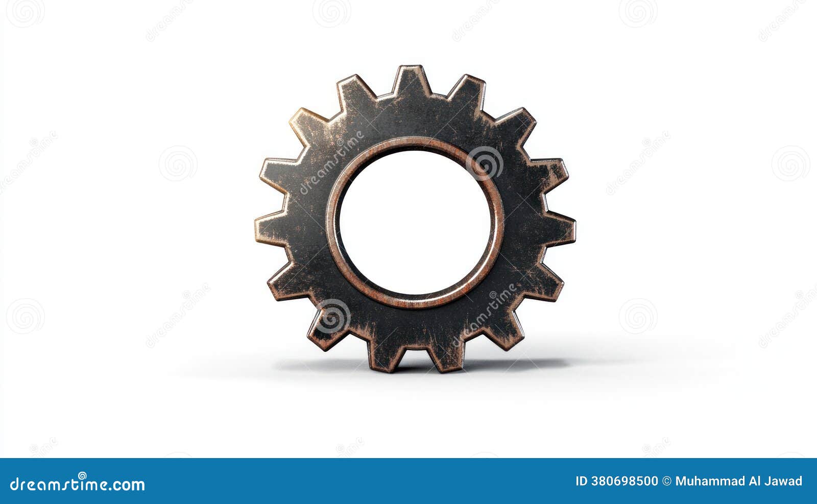 Old Rusty Gear Isolated On White Background, Steampunk Gear, Retro ...