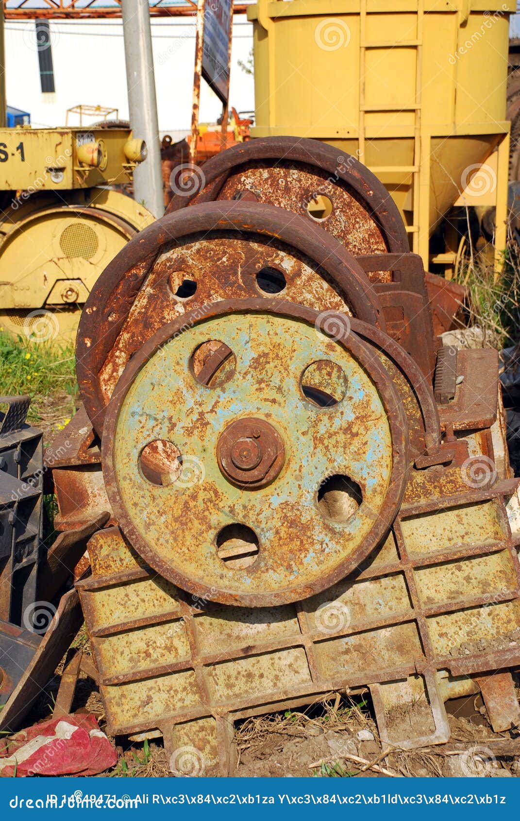 Rusty gears stock image. Image of grass, circum, abstract - 14649471