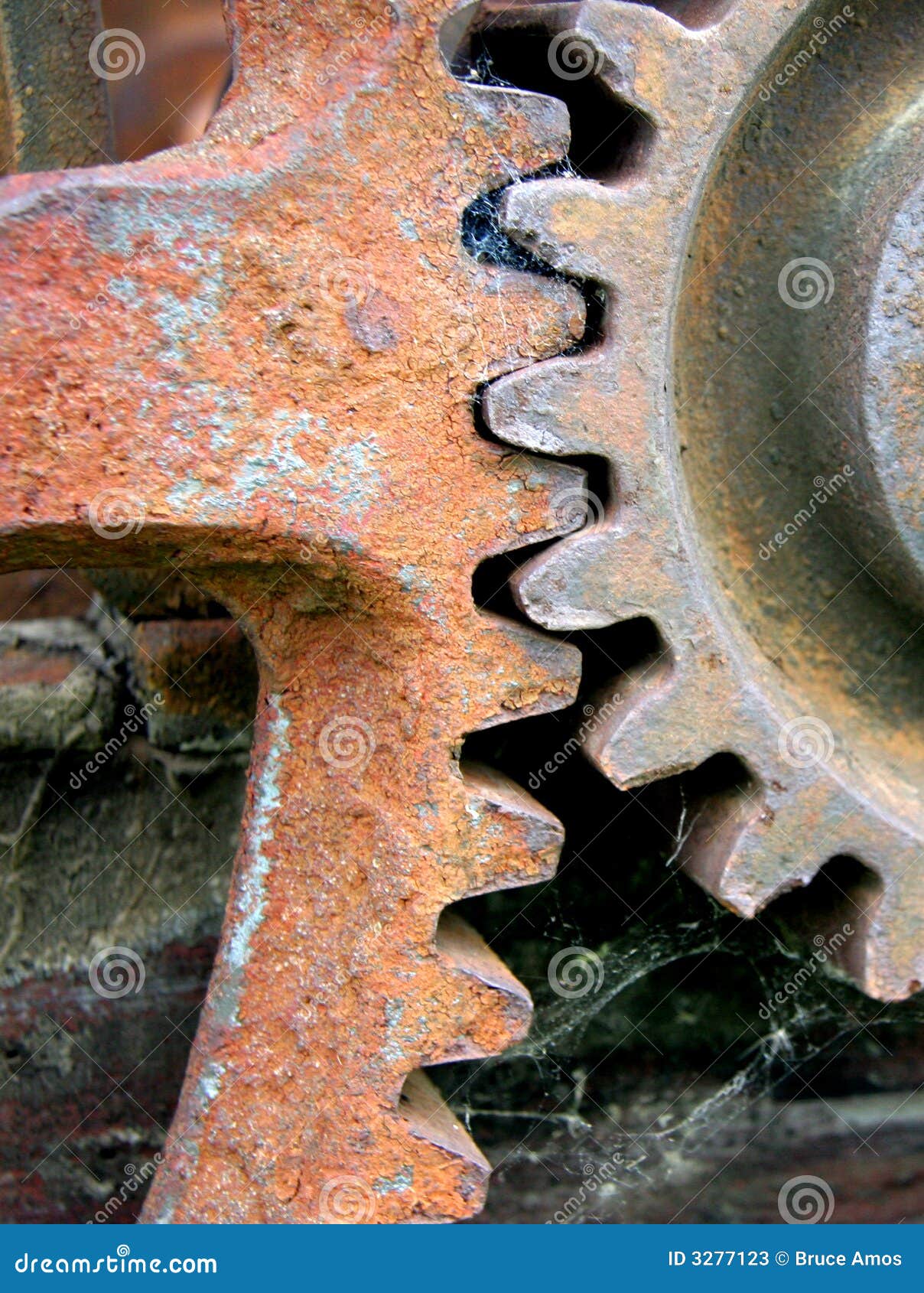 Rusty gears stock image. Image of steel, vintage, canal - 3277123