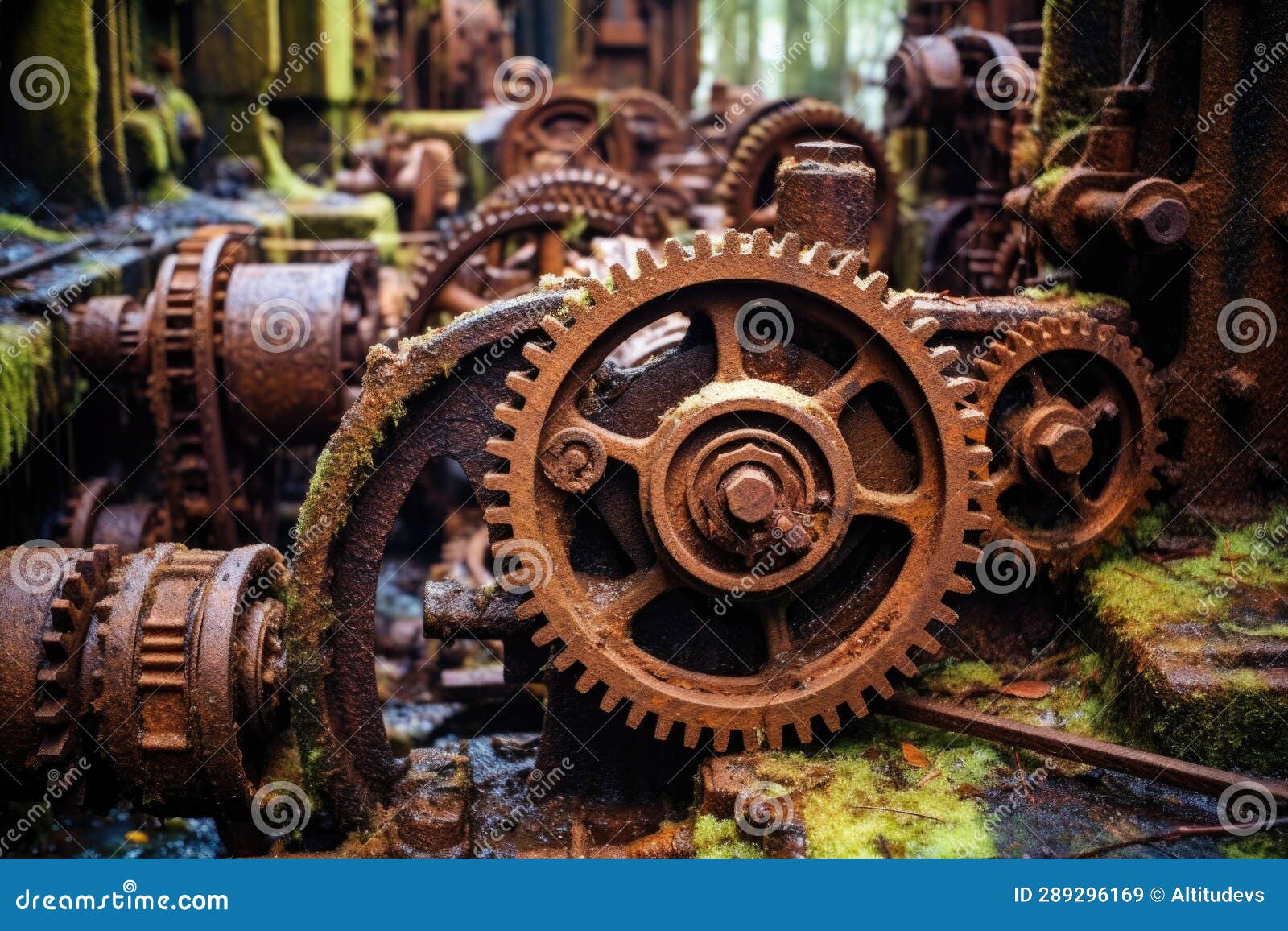Rusty Gears from Abandoned Machinery Stock Image - Image of rusty ...
