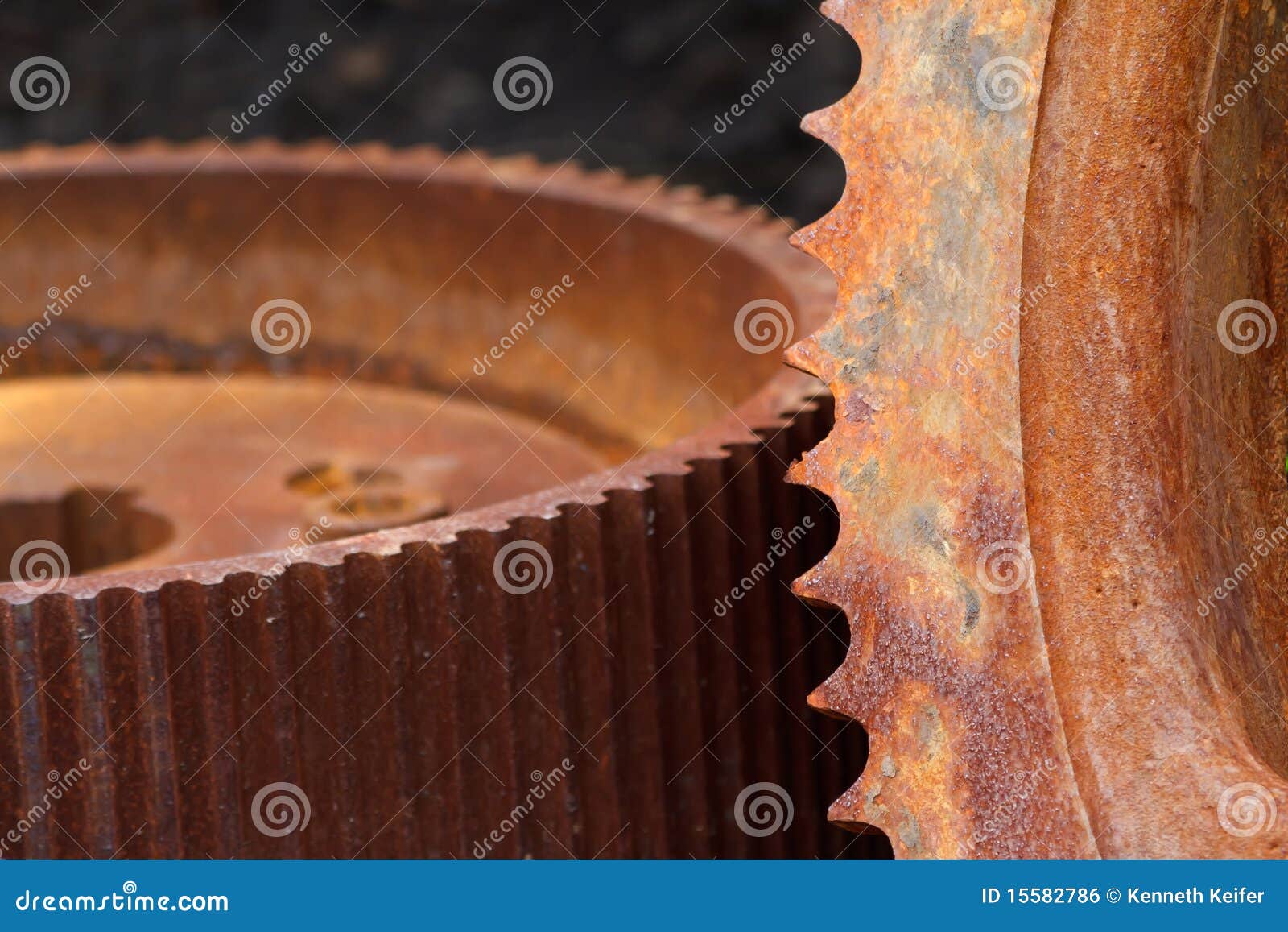Rusty Gears Closeup stock photo. Image of heap, parts - 15582786