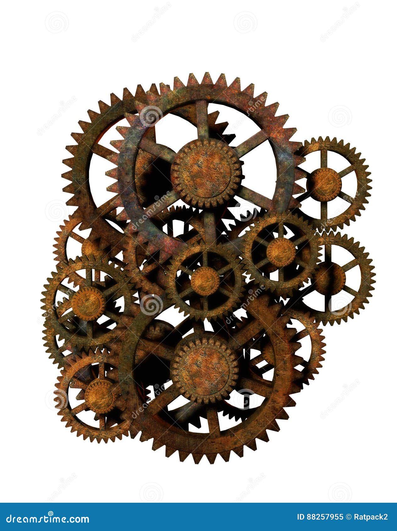 Rusty Gears Stock Image | CartoonDealer.com #151165
