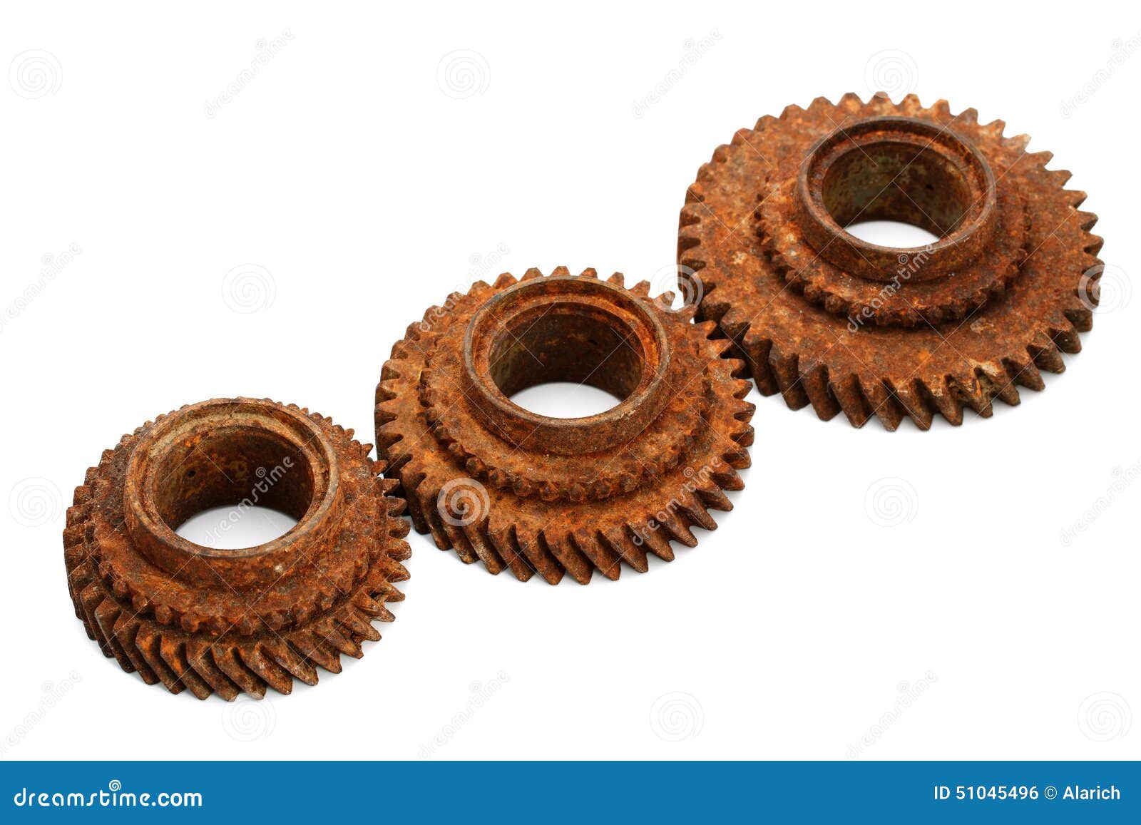 Rusty Gears Isolated on White Stock Photo - Image of industry ...