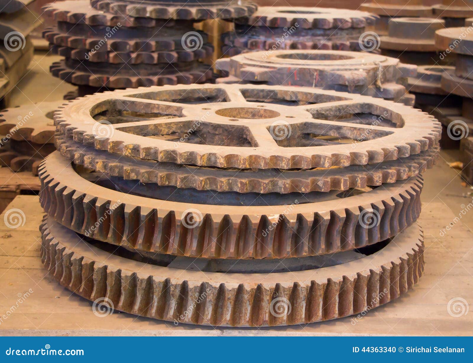 The Rusty Gears Machined and Industry Stock Photo - Image of collection ...