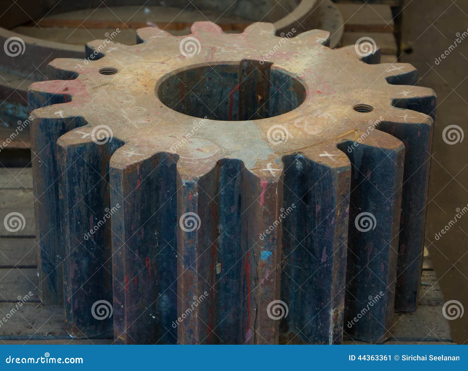 Rusty Gears Machined and Industry Stock Image - Image of heavy ...