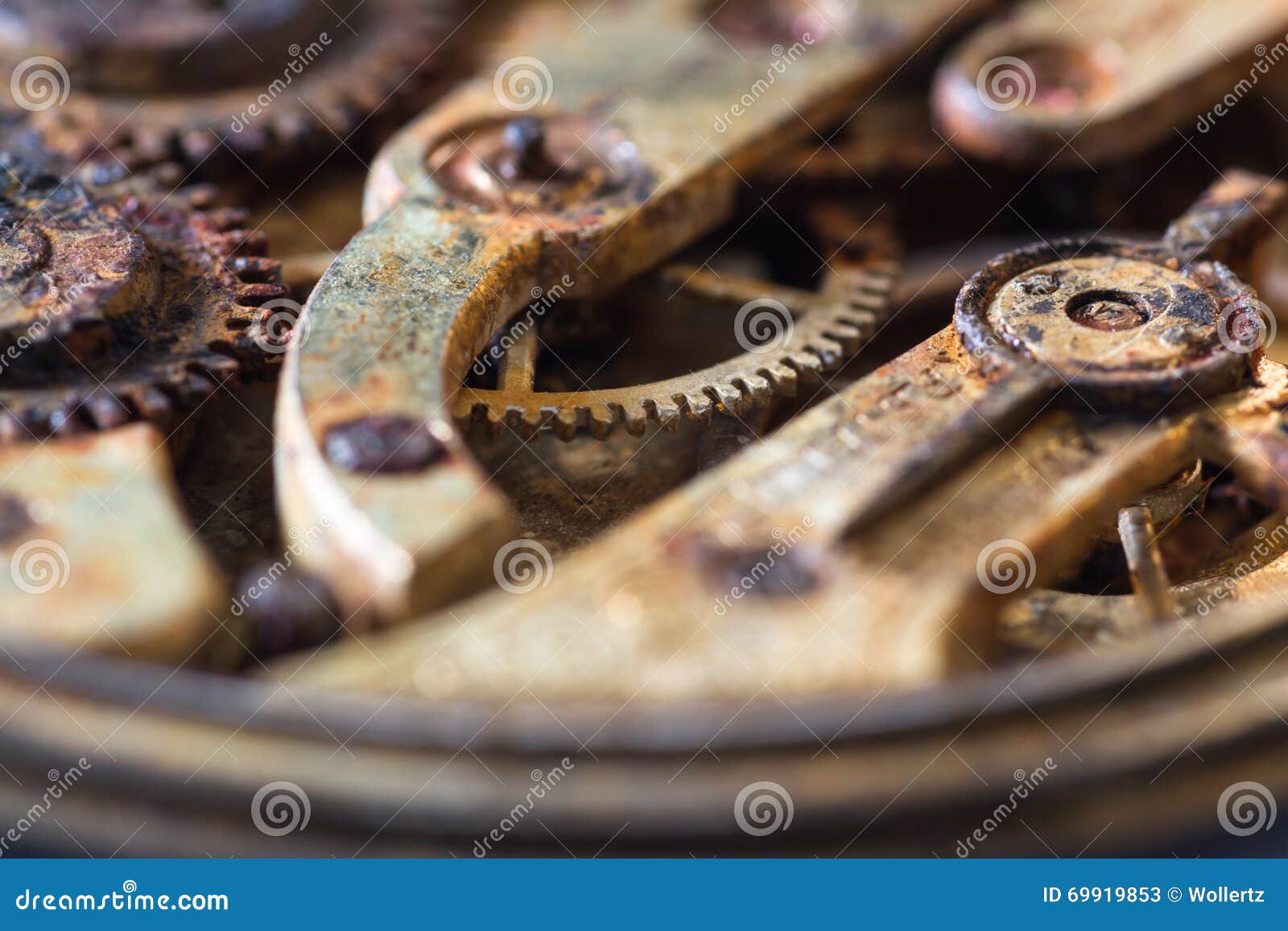 Rusty Gears in an Old Pocket Watch Stock Image - Image of power, motion ...