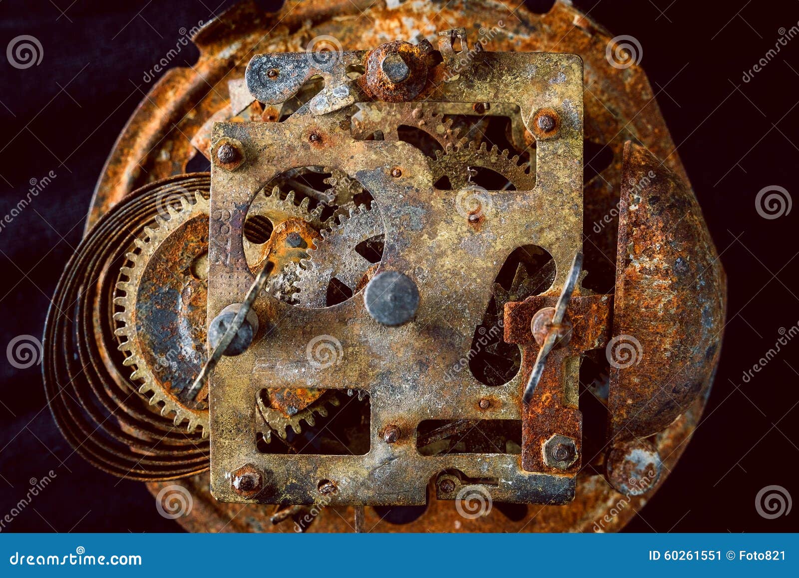 Rusty gears stock image. Image of macro, aged, lubricant - 60261551