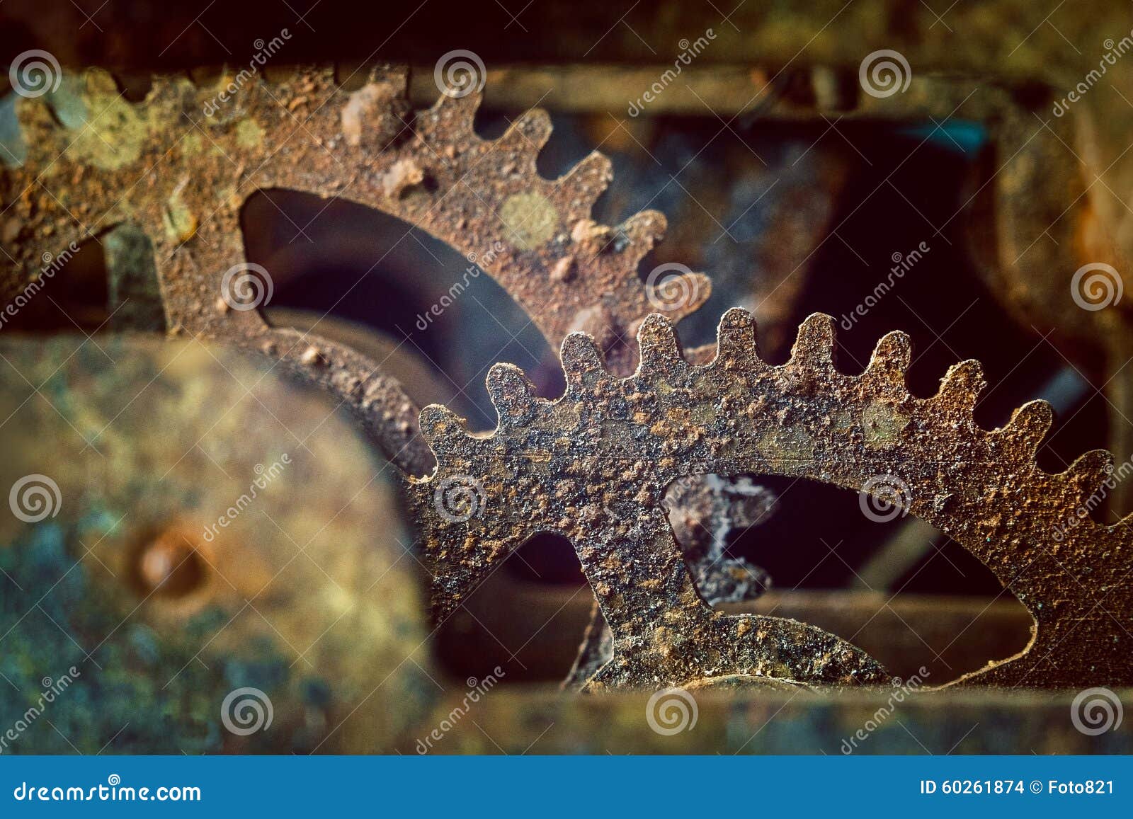Rusty gears stock photo. Image of ancient, metallic, macro - 60261874