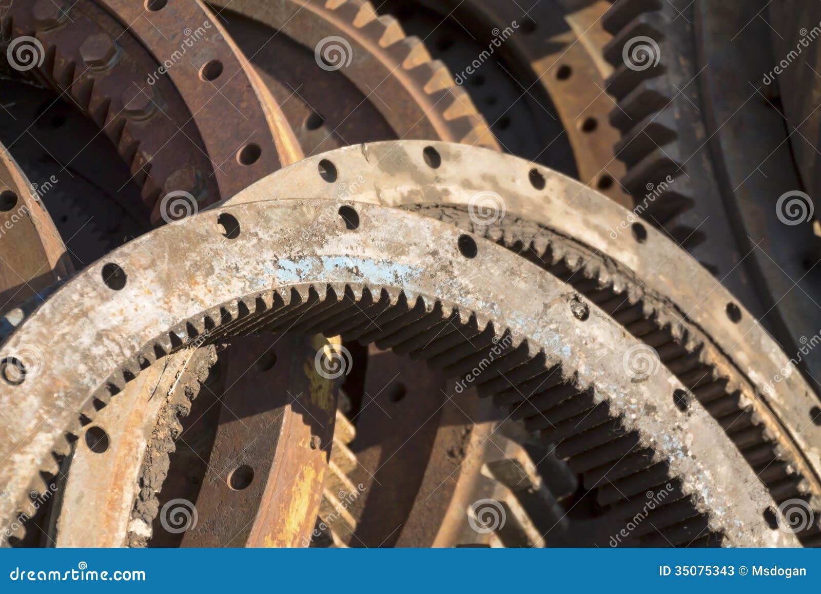 Rusty gears stock image. Image of brown, rusty, rust - 35075343