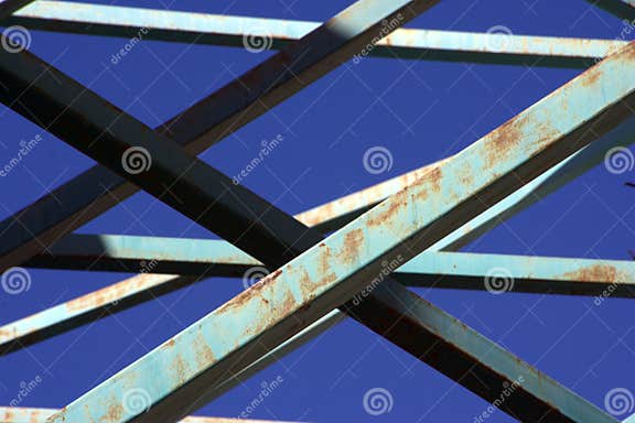 Rusty girders stock photo. Image of girder, strength - 22642018