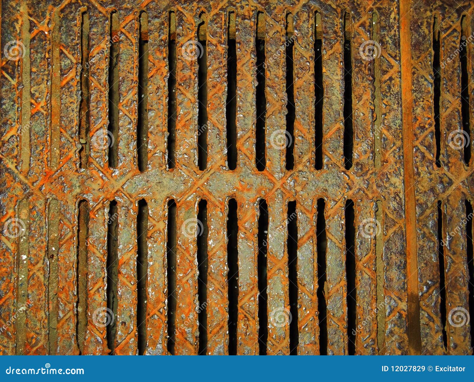 Rusty grate stock image. Image of dirty, rust, brown - 12027829