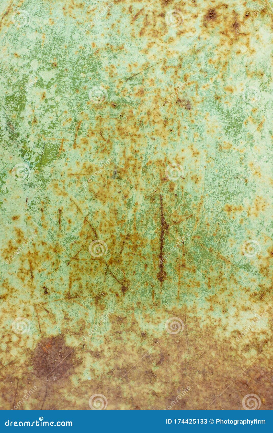Rusty Green Painted Iron Surface for Backgrounds Stock Image - Image of ...