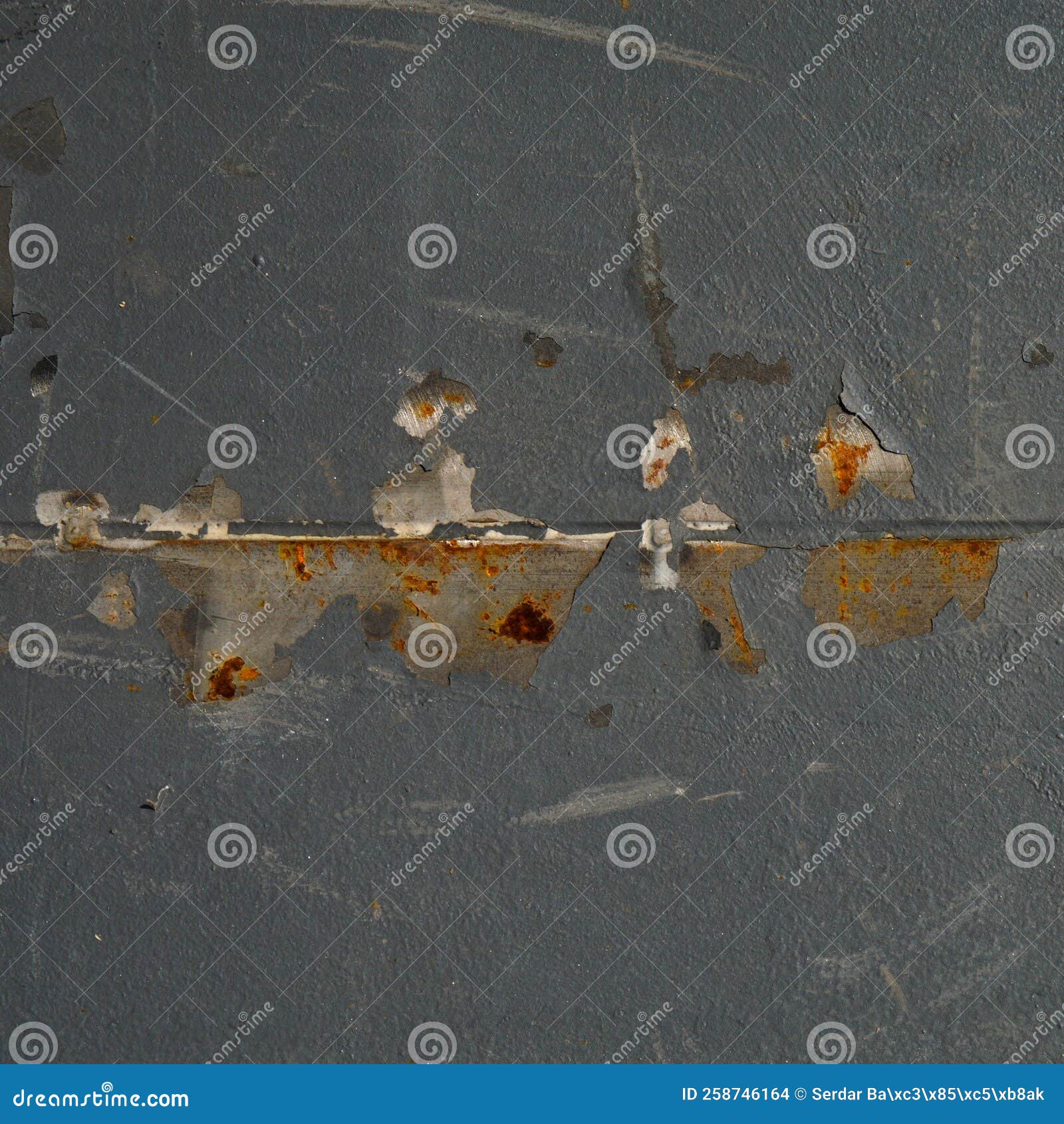 Rusty Grey Painted Square Metal Texture the Background May Be Stock ...