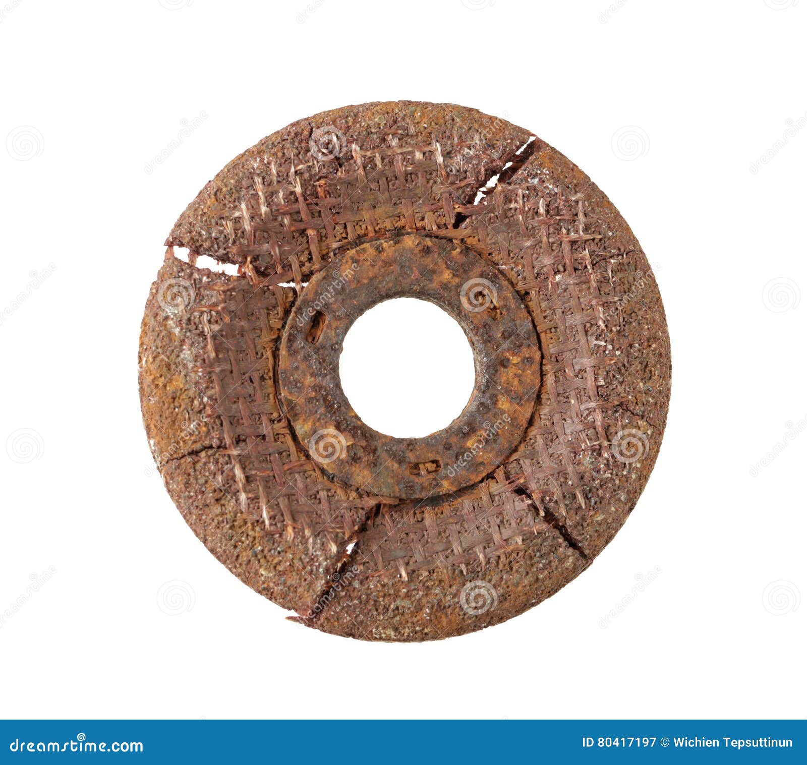 Rusty Grinding Disc Isolated on White Background Clipping Path Stock ...