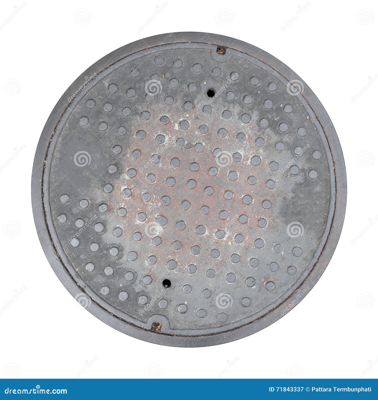Rusty, Grunge Manhole Cover Stock Image - Image of isolated ...
