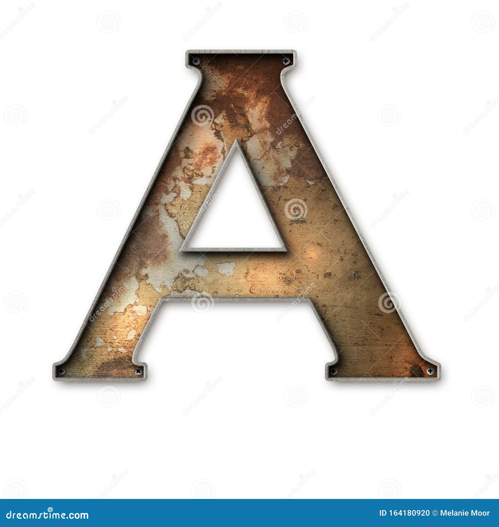 Rusty Grunge Alpha a stock illustration. Illustration of alphabet ...