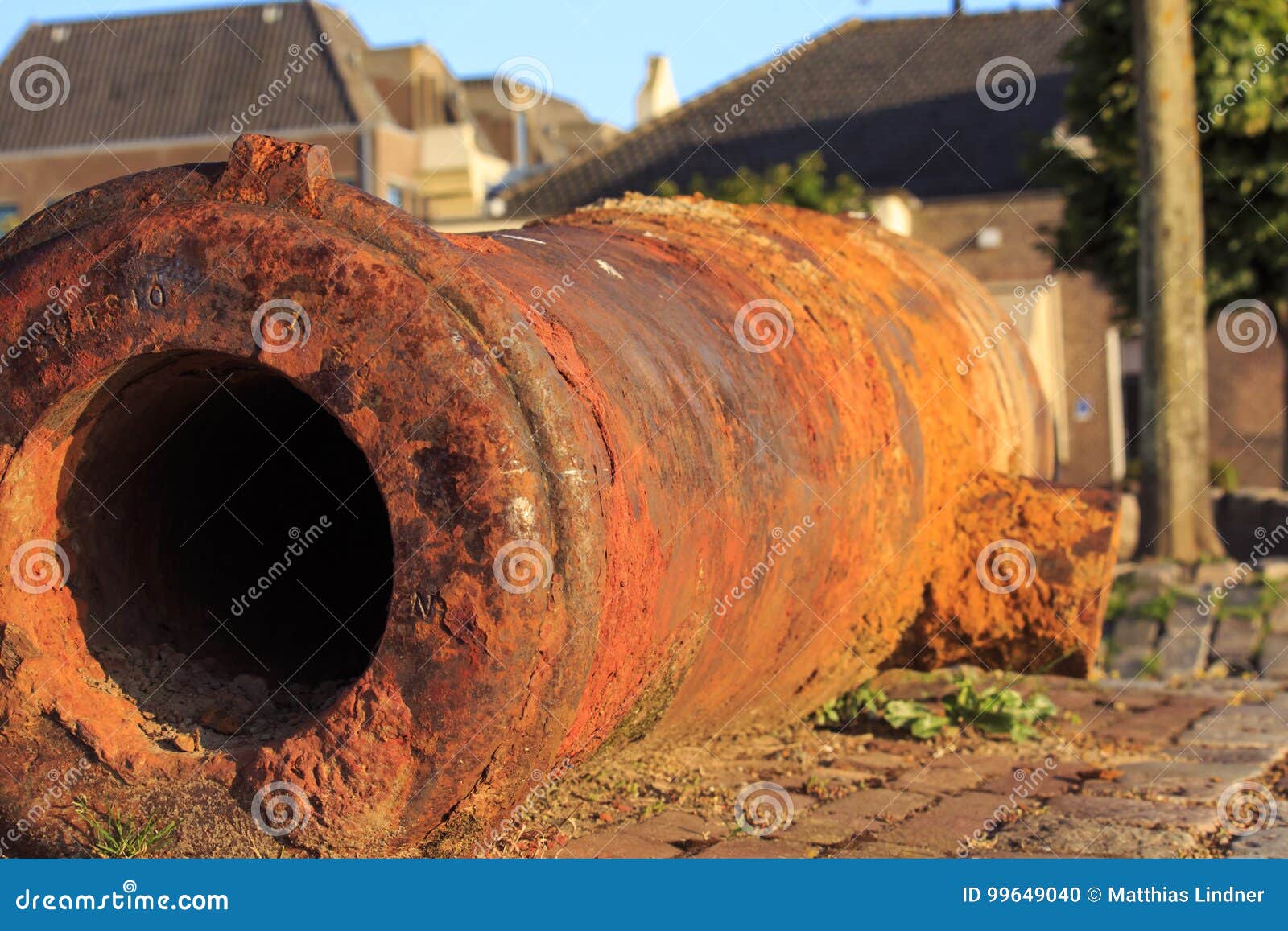 Rusty Guns Lie in an Old Port on the Ground Stock Photo - Image of ...