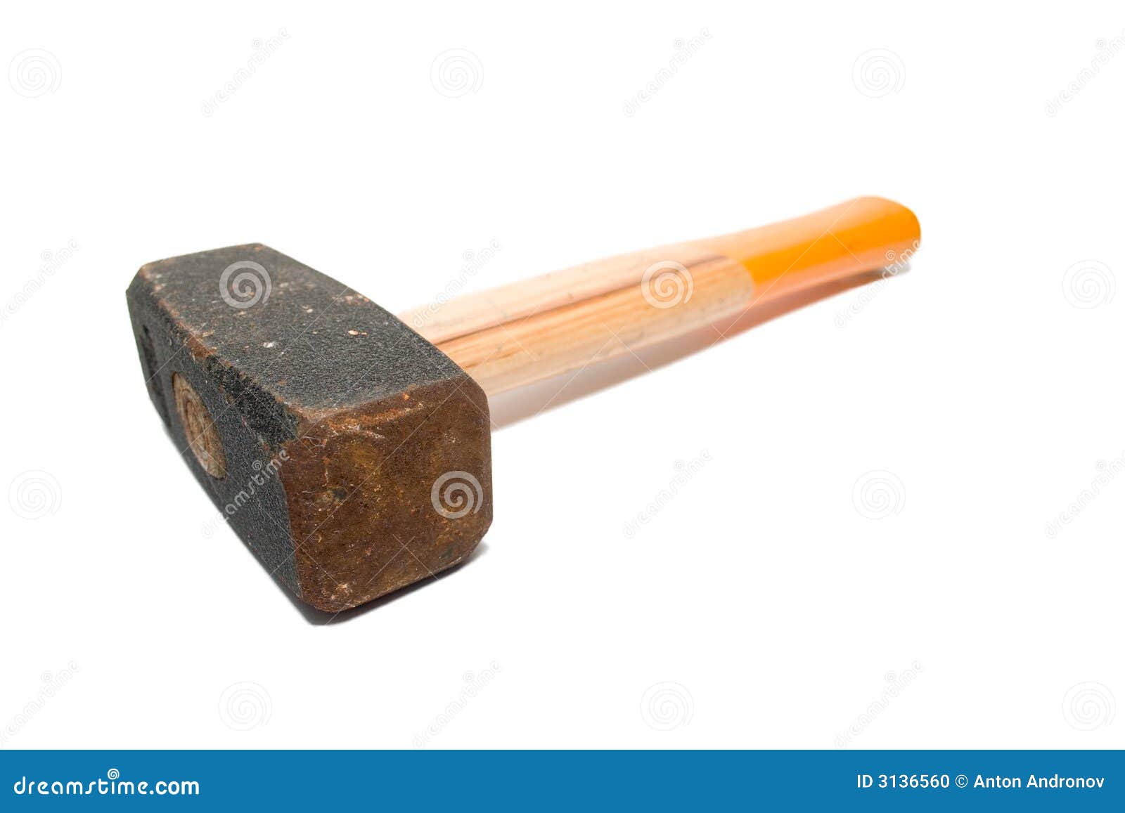 Rusty hammer isolated stock photo. Image of carpenter - 3136560