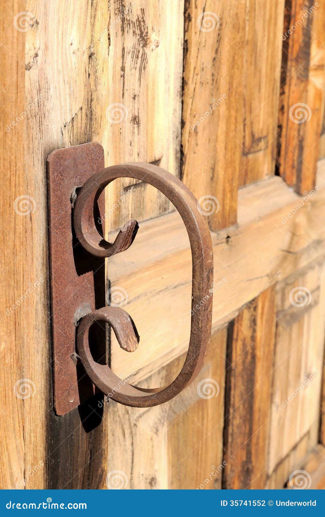 Rusty Handle stock photo. Image of rustic, entrance, brown - 35741552