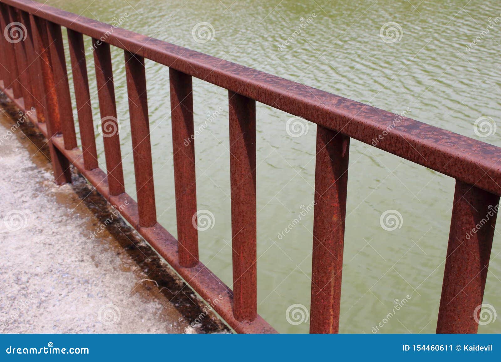 Rusty handrail stock image. Image of rusty, rust, yellow - 154460611