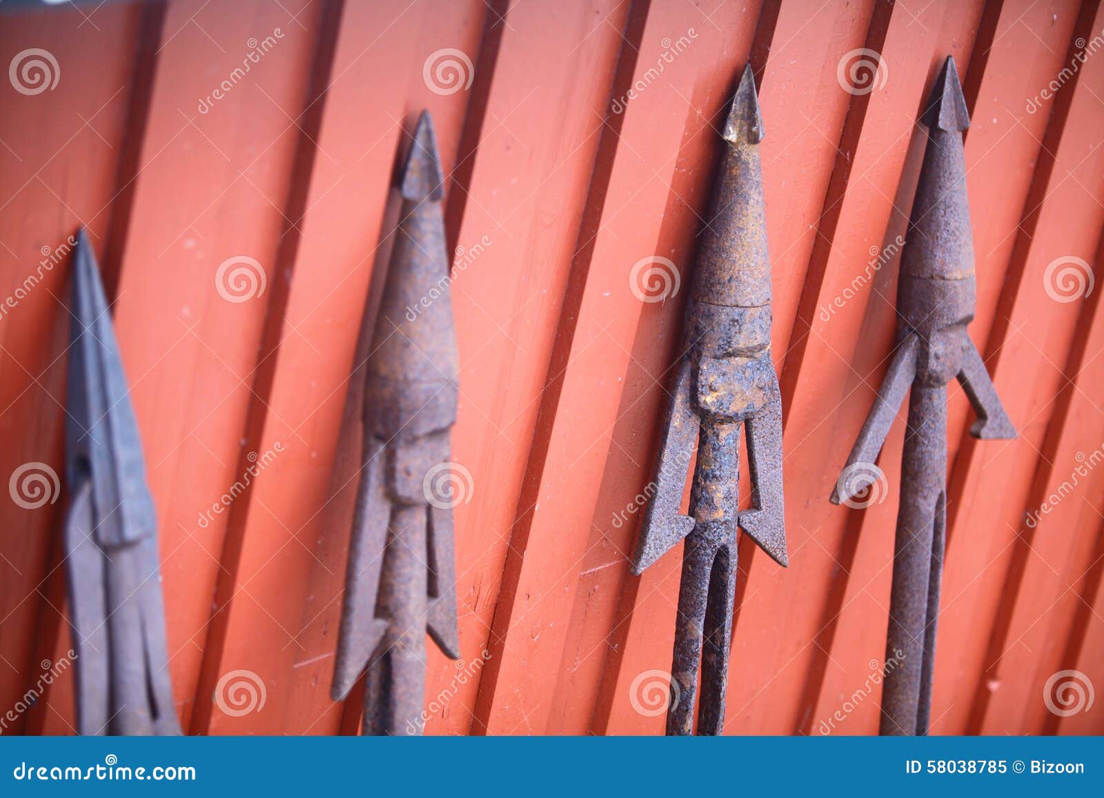Rusty harpoons stock image. Image of spear, arrow, vintage - 58038785