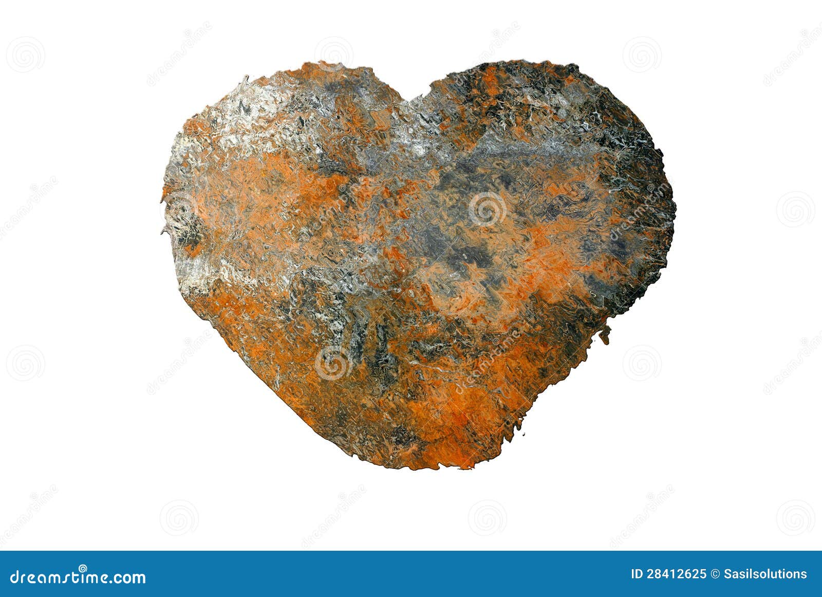 Rusty Heart Logo Background Stock Illustration - Illustration of ...