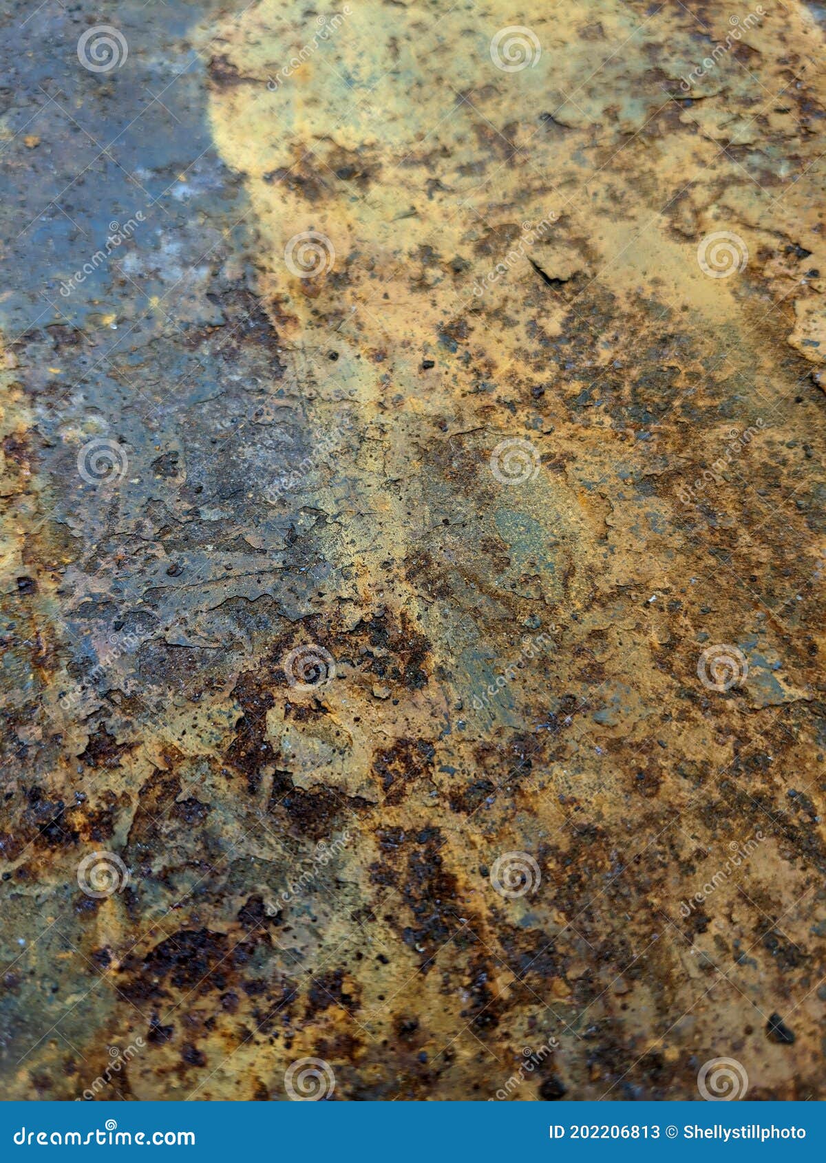 Heavy Rust on Metal Background Stock Image - Image of pattern, grunge ...