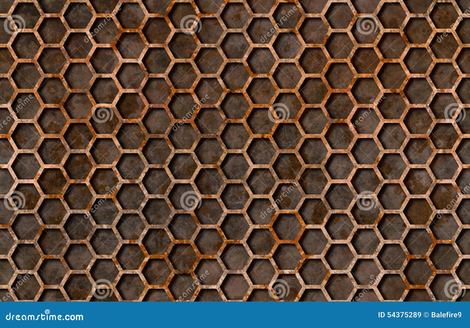 Rusty Hexagon Pattern Grate Texture Seamlessly Tileable Stock Image ...