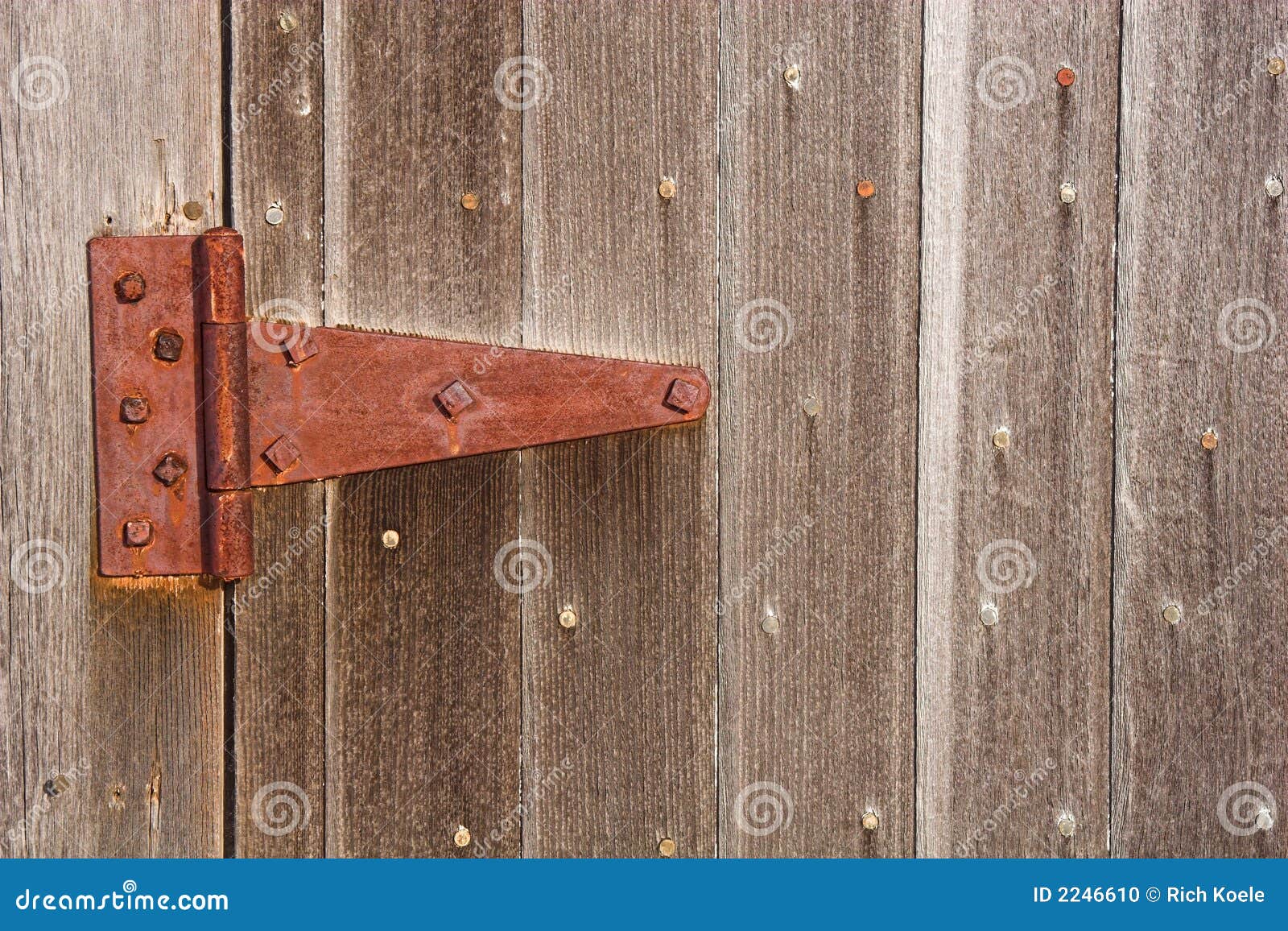 Rusty Hinge stock photo. Image of close, texture, nails - 2246610