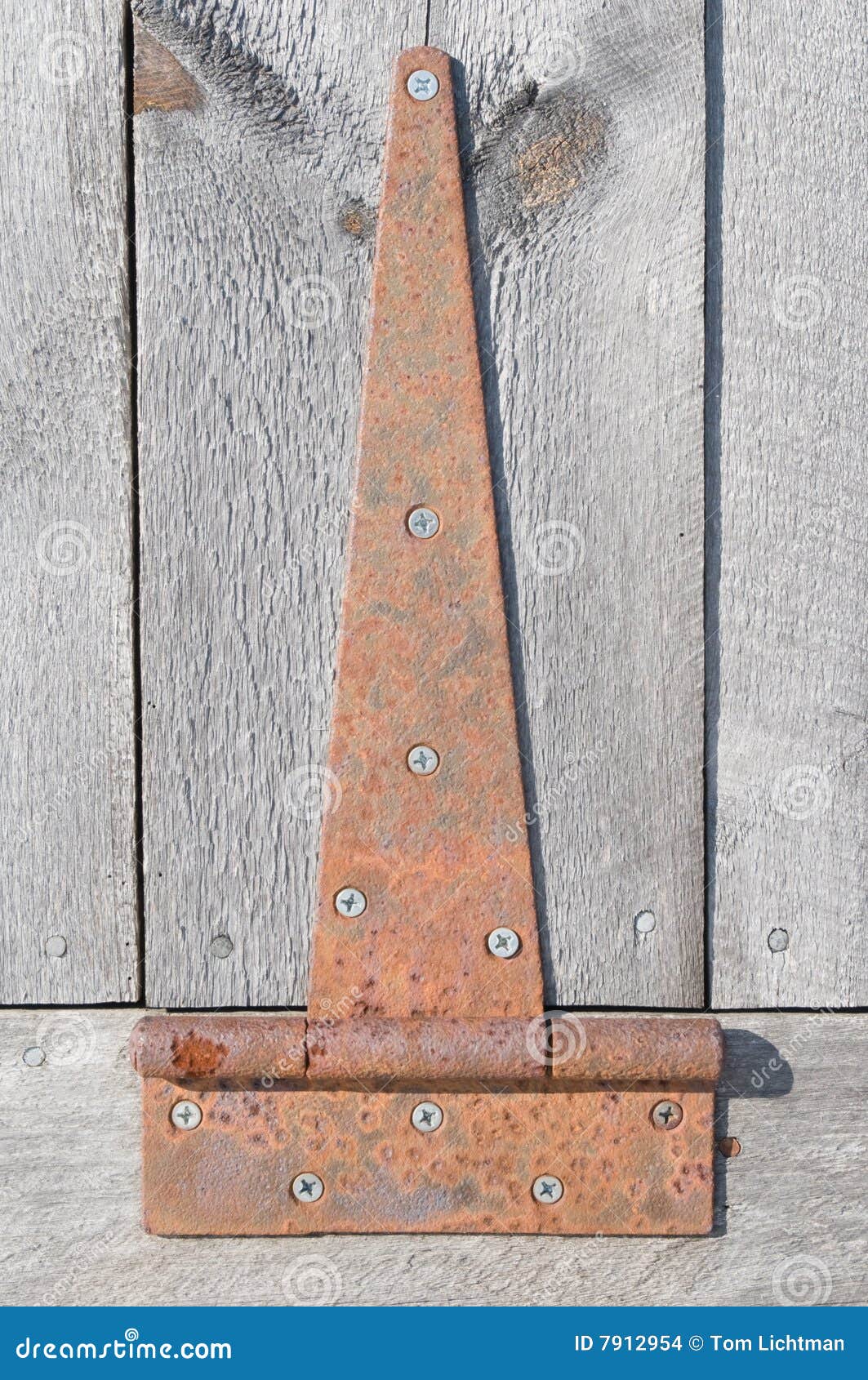 Rusty hinge stock photo. Image of closeup, board, rust - 7912954