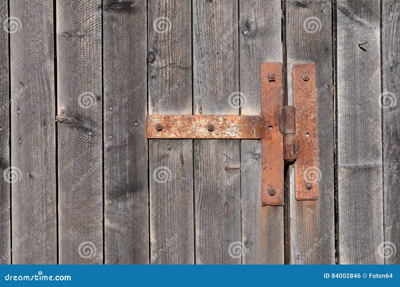 Rusty hinge stock photo. Image of texture, barn, wood - 84002846