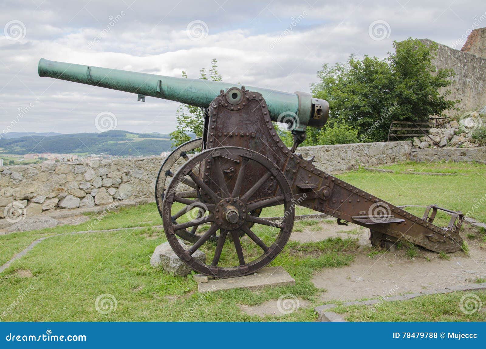 Rusty historic cannon stock photo. Image of history, historical - 78479788