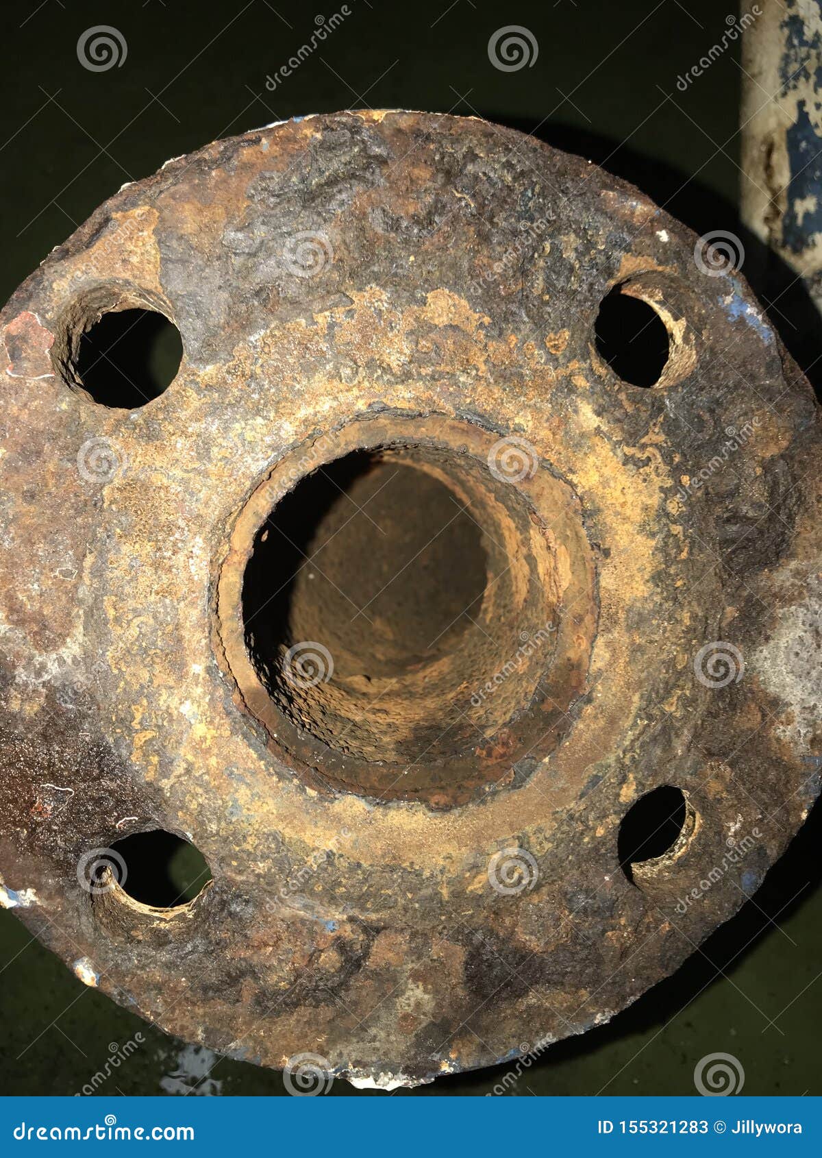 Rusty hole pipe stock image. Image of stain, hole, pipe - 155321283