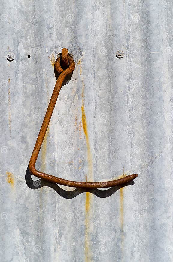Rusty Hook stock photo. Image of corrugatediron, hook - 34151082