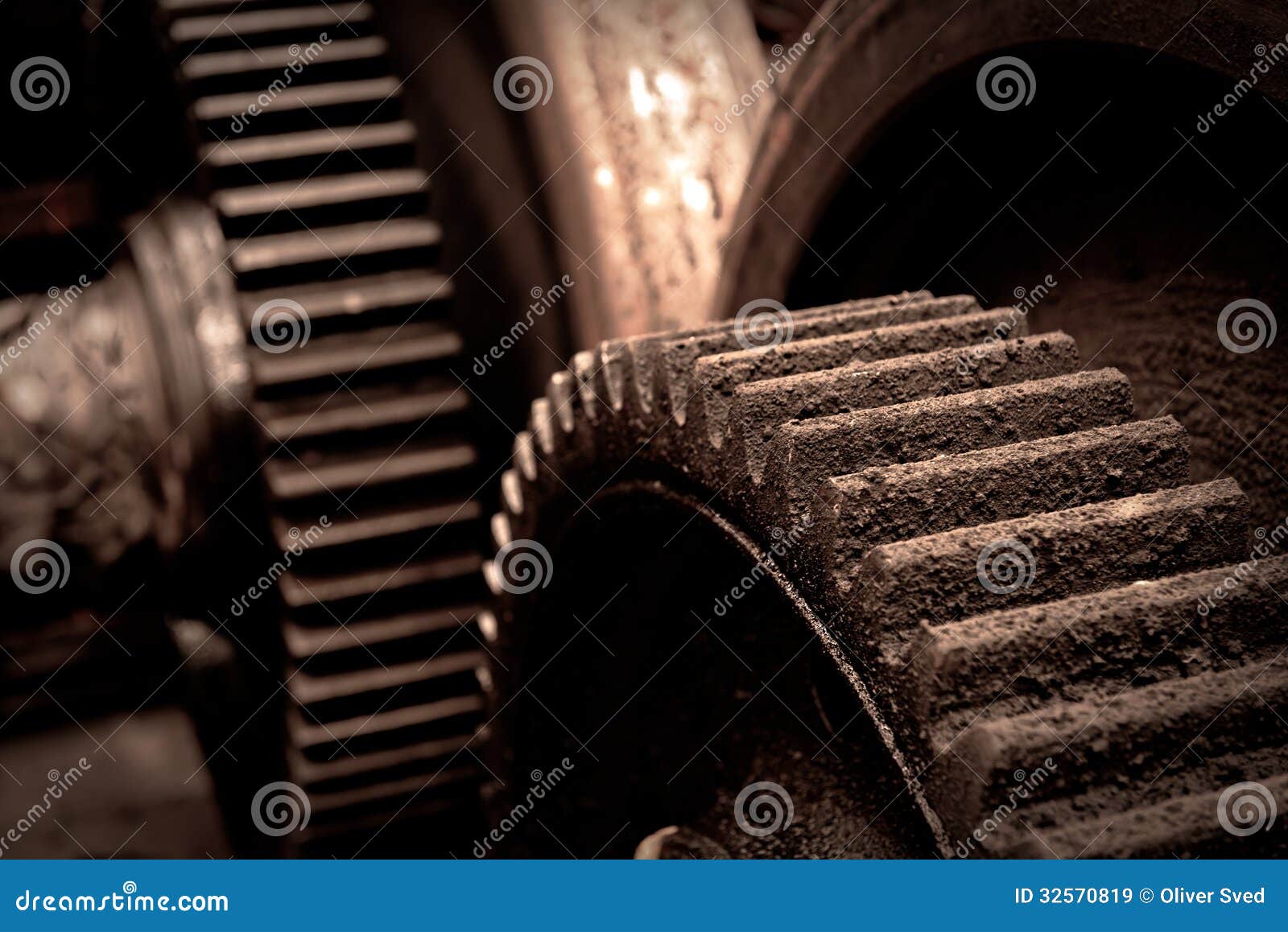 Rusty Industrial Machine Parts Stock Image - Image of metal, vintage ...