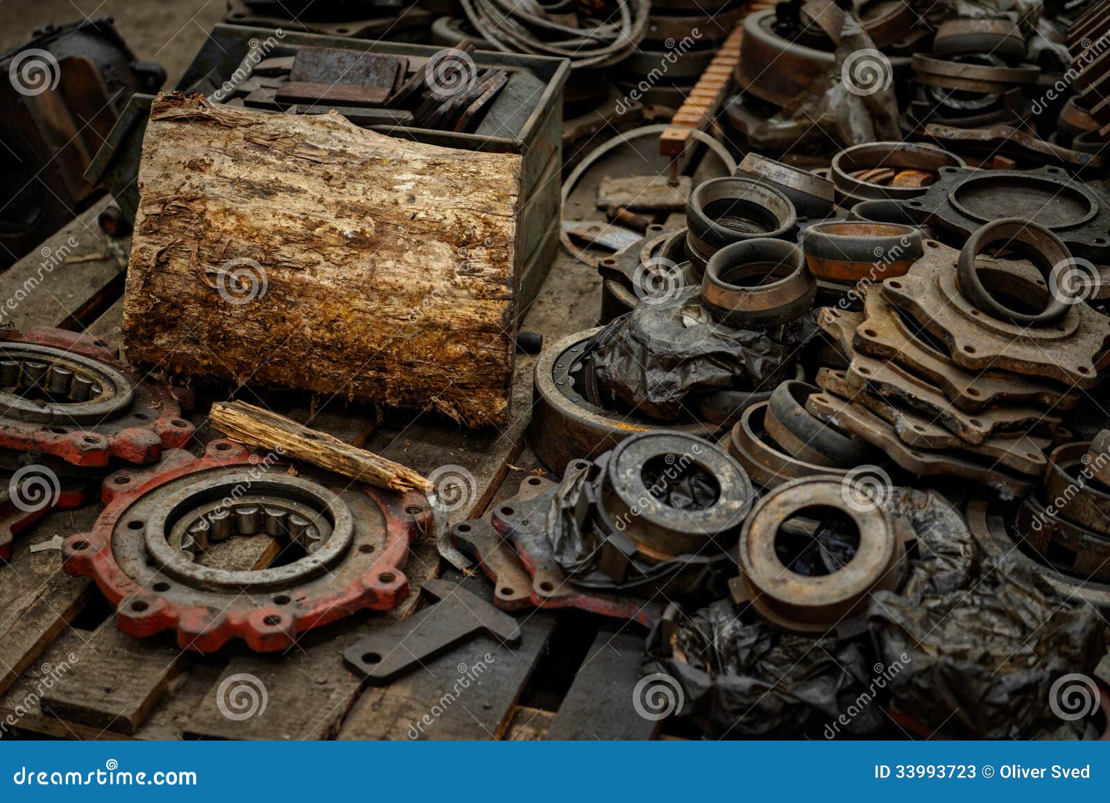 Rusty Industrial Machine Parts Stock Image - Image of steel ...