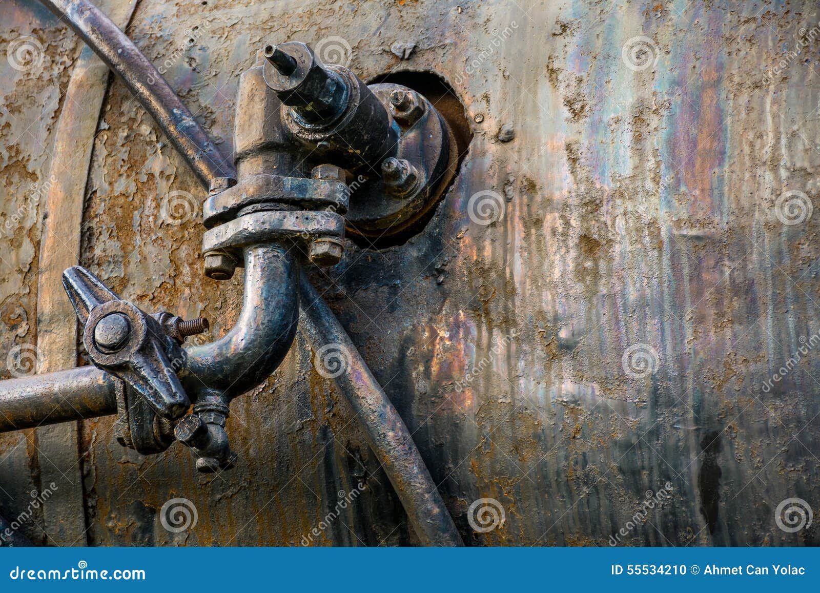 Rusty industrial pipe stock photo. Image of aged, tube - 55534210