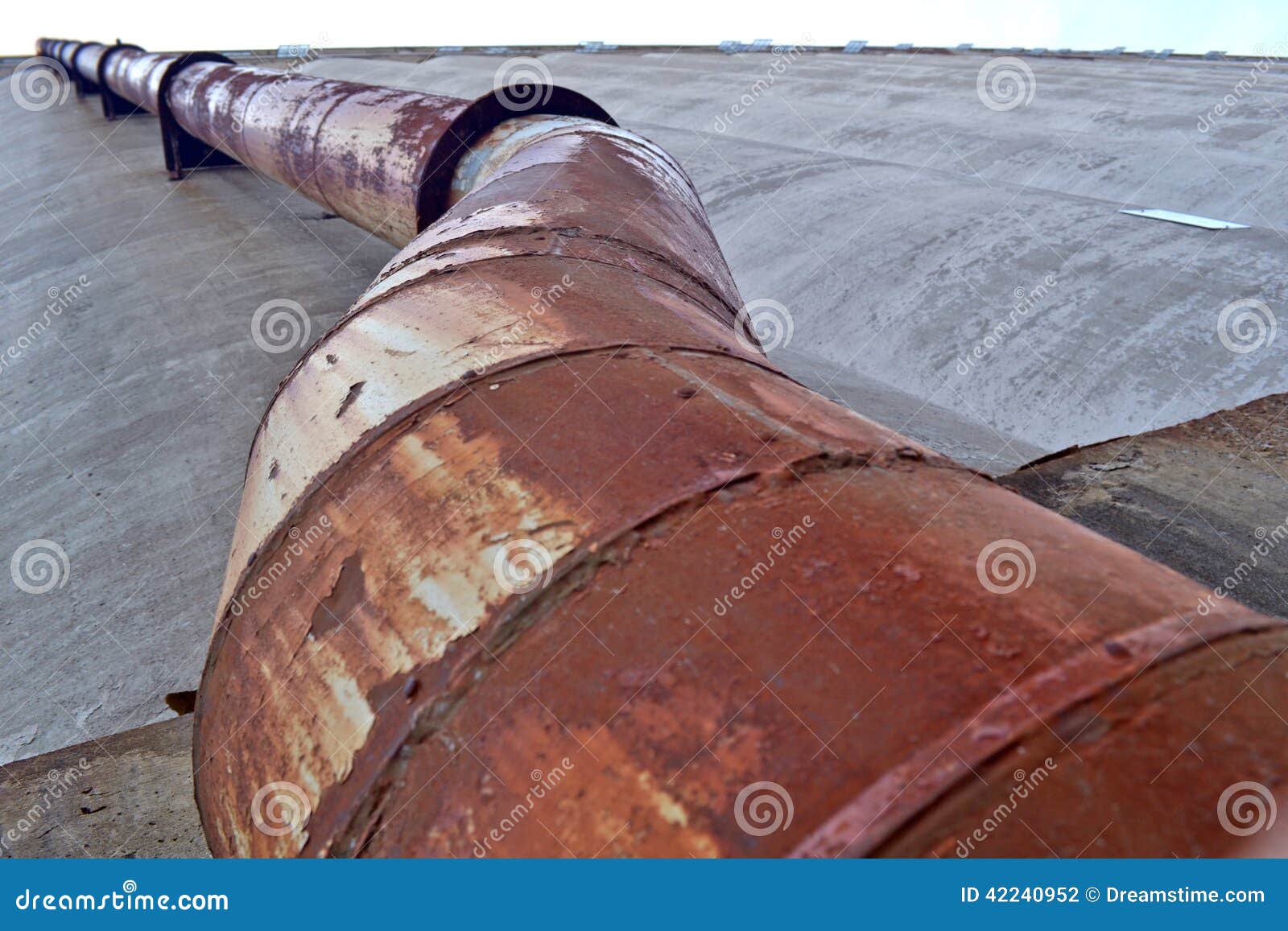 Rusty industrial tube stock photo. Image of tube, windows - 42240952