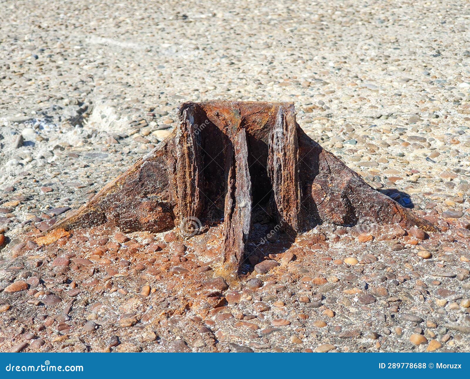 Rusty Iron. Aged Metal in Building Foundation. Stock Photo - Image of ...