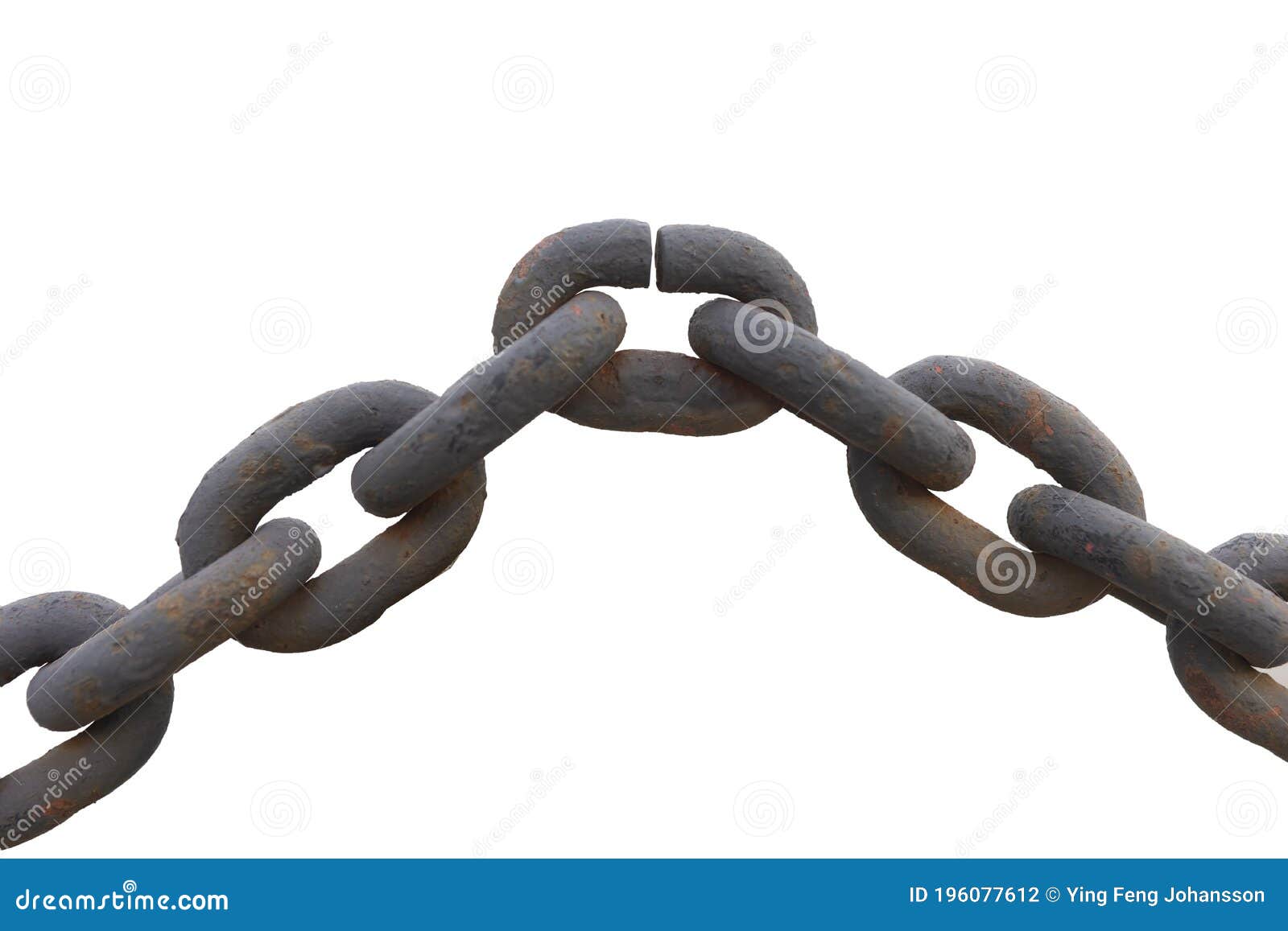 Rusty iron chain stock photo. Image of industrial, iron - 196077612